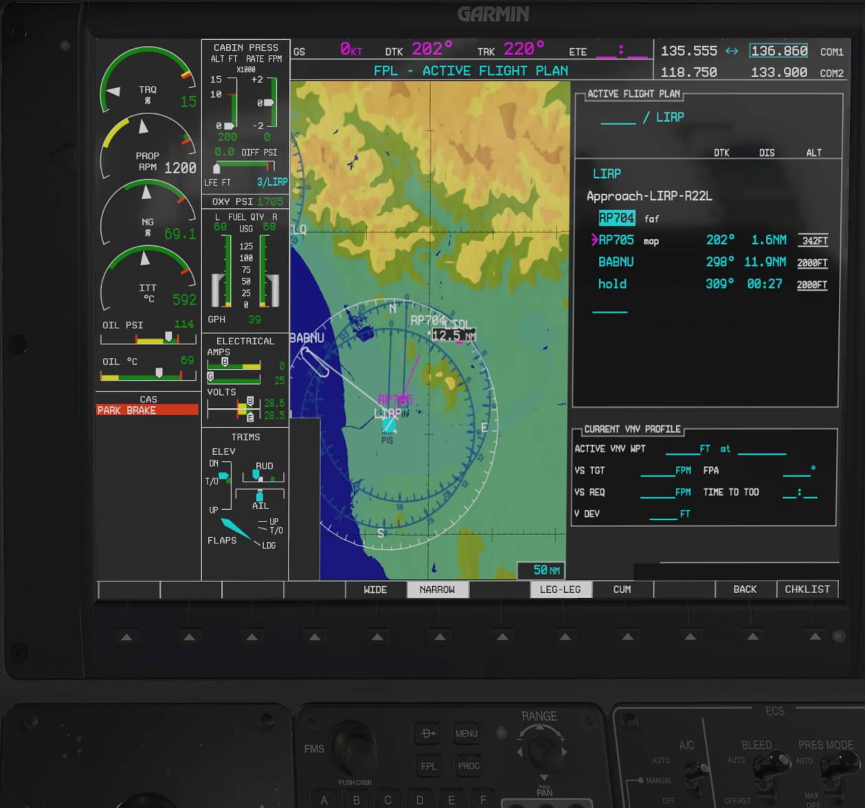 g1000 MFD Joystick pan mode not work in Narrows views - XP11 Technical ...