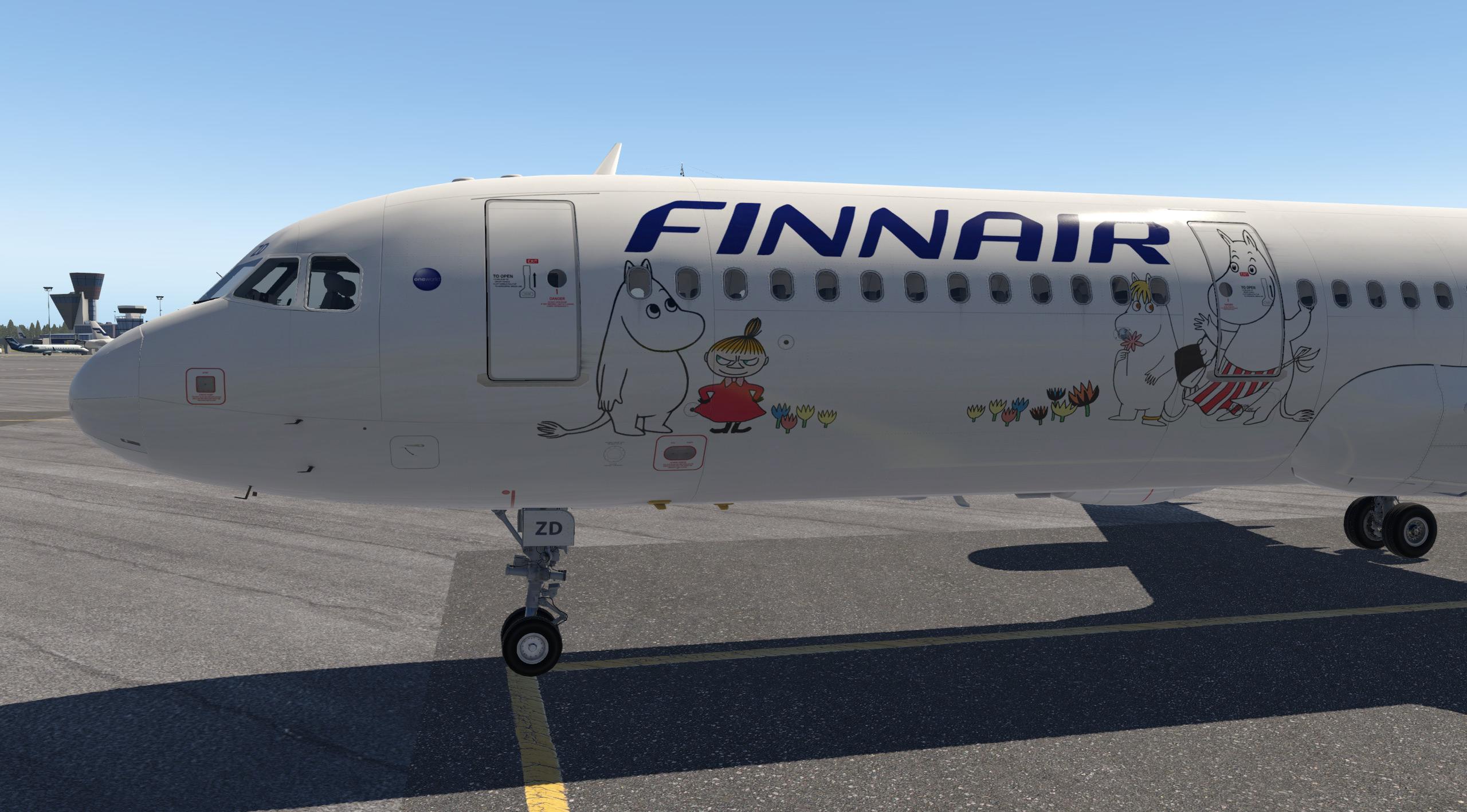 Finnair Moomin OH-LZD ToLiss A321 - Aircraft Skins - Liveries - X-Plane ...