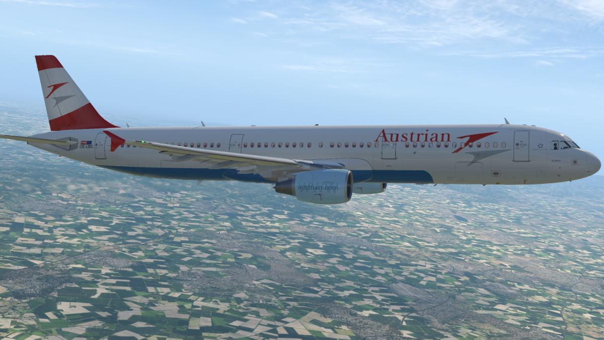 ToLiss A321 BLUE "belly" Austrian Livery [OE-LBC] - Aircraft Skins ...