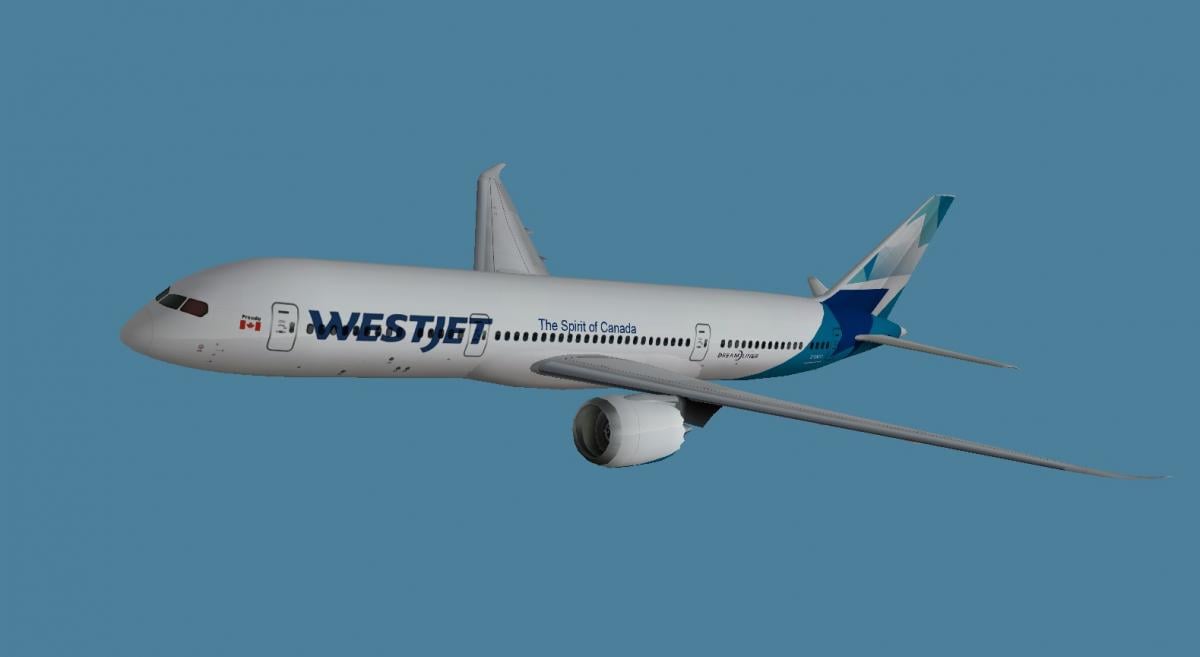 Traffic GLobal B789 WestJet - Aircraft Skins - Liveries - X-Plane.Org Forum