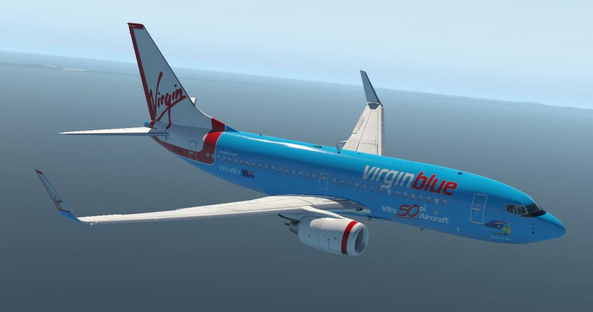 Virgin Blue "VB's 50th aircraft" livery for Threshold 737-700U ...