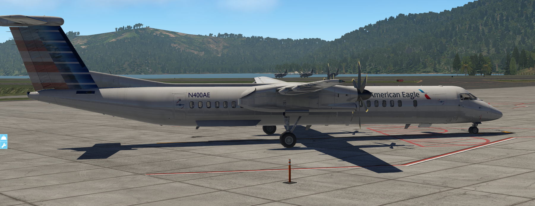 American Eagle Dash 8 Q400 (Fictional) FlyJSim - Aircraft Skins ...