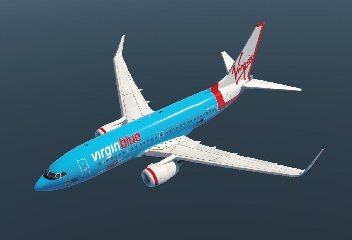 Virgin Blue "VB's 50th aircraft" livery for Threshold 737-700U ...