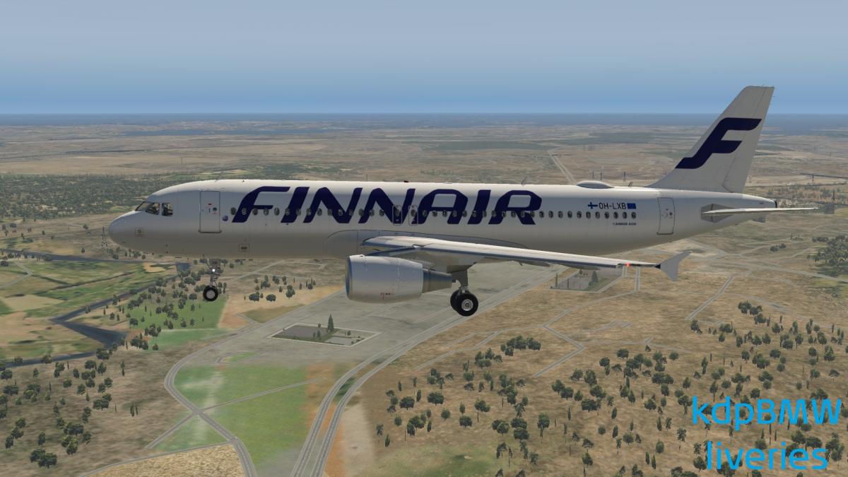 Finnair OH-LXB Livery for FlightFactor A320 - Aircraft Skins - Liveries ...