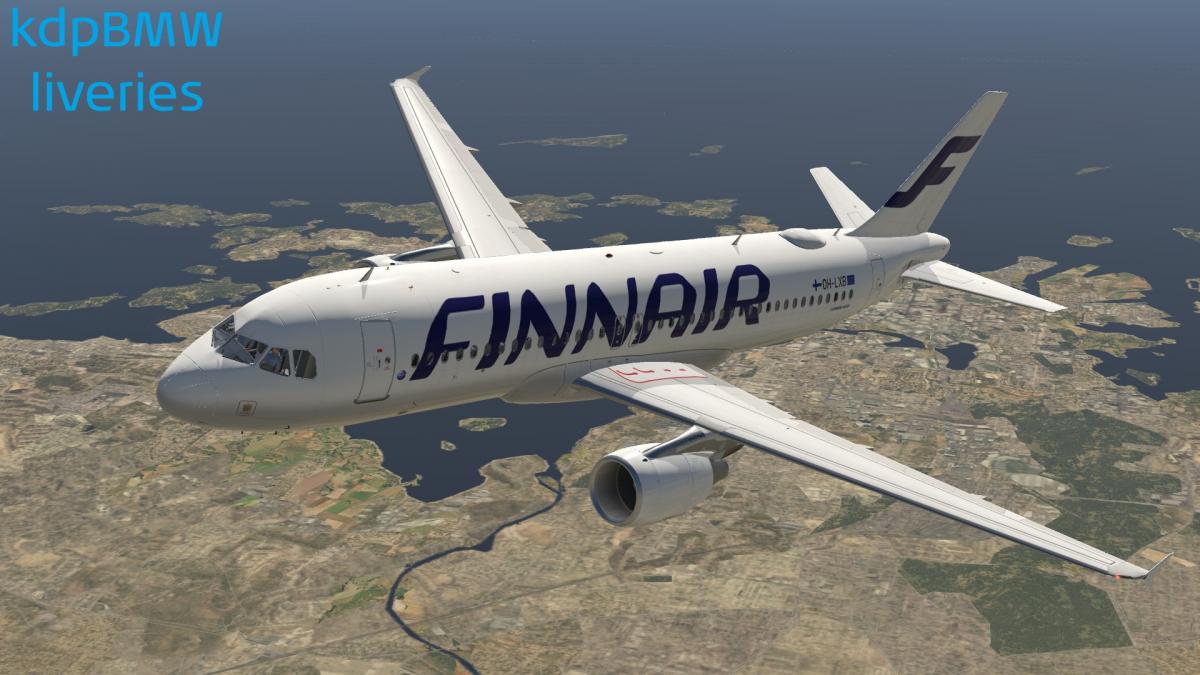 Finnair OH-LXB Livery for FlightFactor A320 - Aircraft Skins - Liveries ...