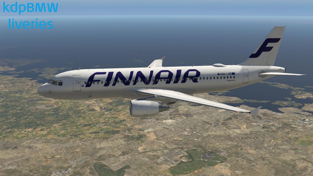 Finnair OH-LXB Livery for FlightFactor A320 - Aircraft Skins - Liveries ...