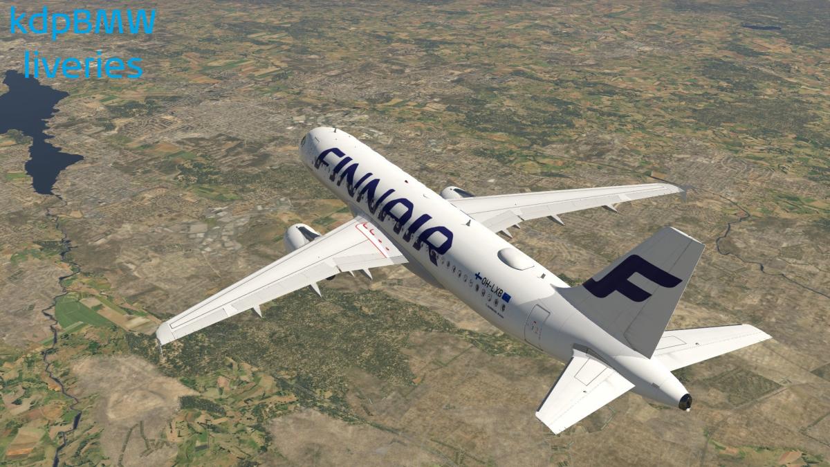 Finnair OH-LXB Livery for FlightFactor A320 - Aircraft Skins - Liveries ...
