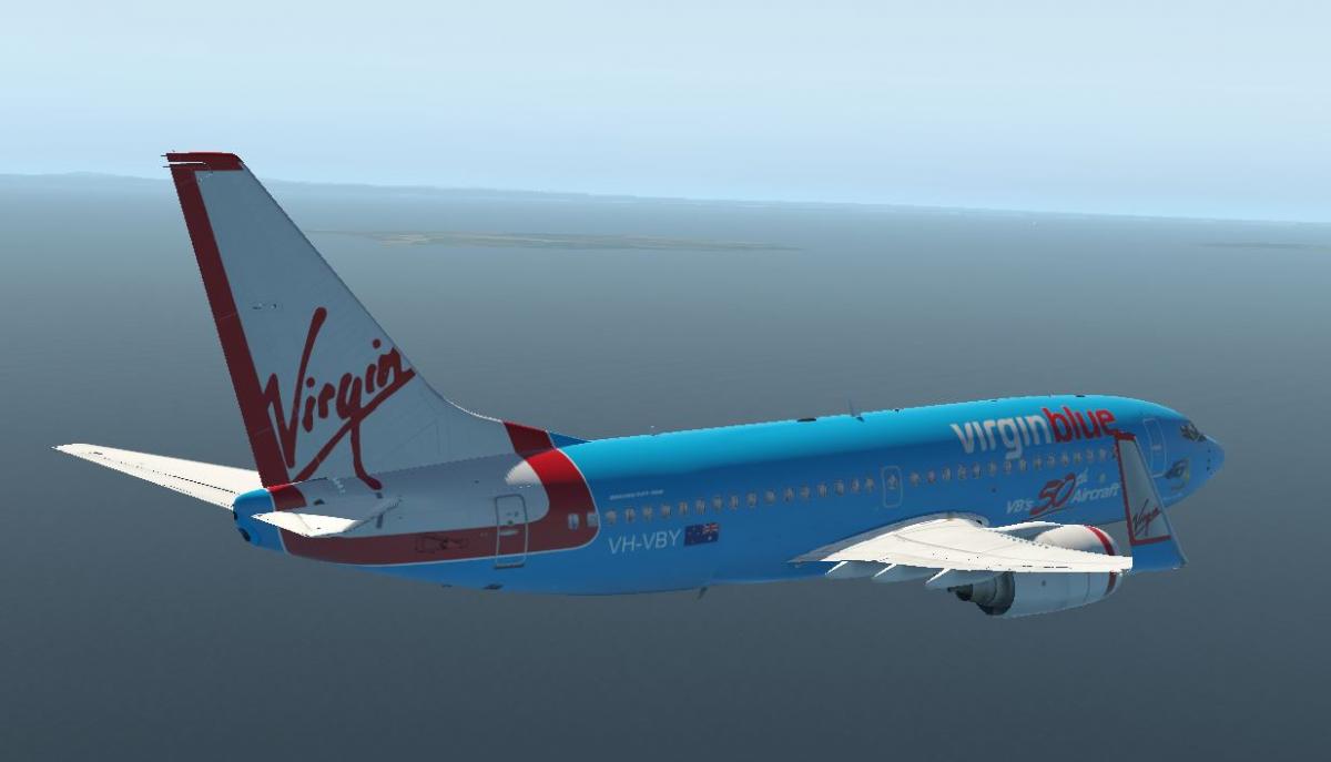 Virgin Blue "VB's 50th aircraft" livery for Threshold 737-700U ...