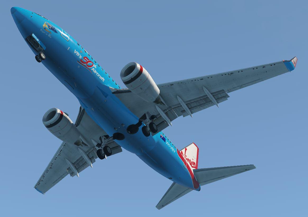 Virgin Blue "VB's 50th aircraft" livery for Threshold 737-700U ...