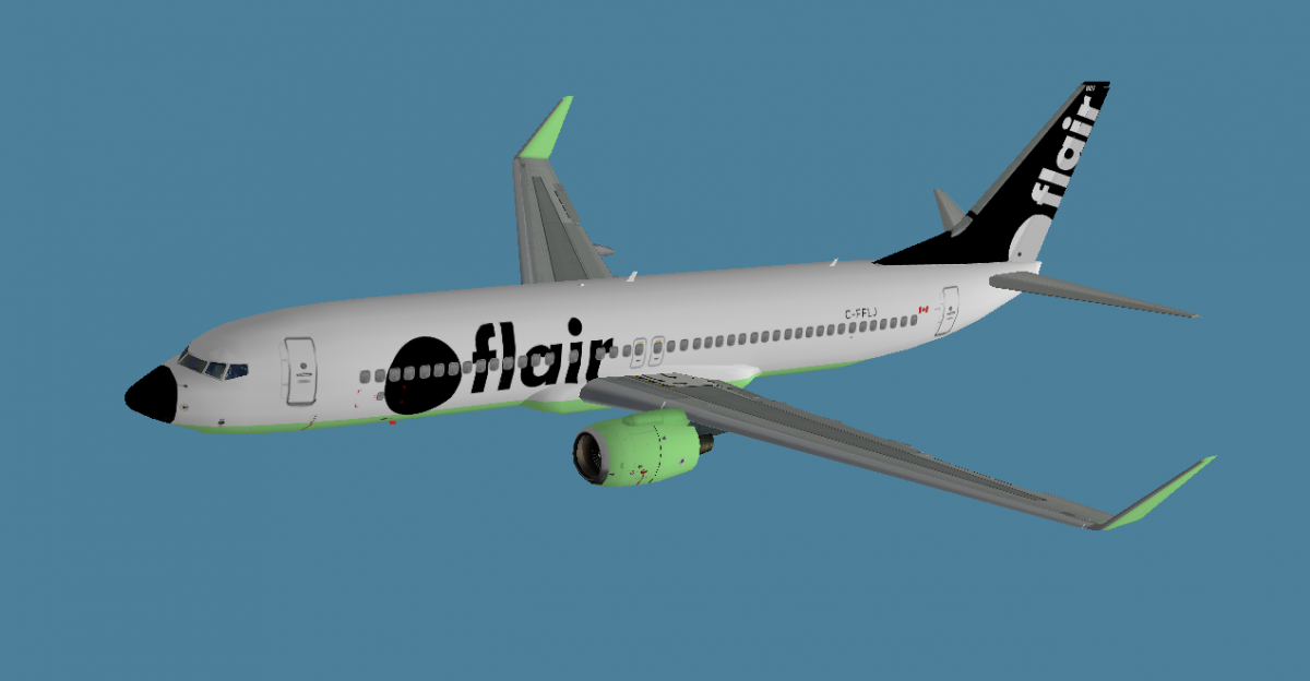 Traffic Global - Flair Airlines 738 - Aircraft Skins - Liveries - X ...
