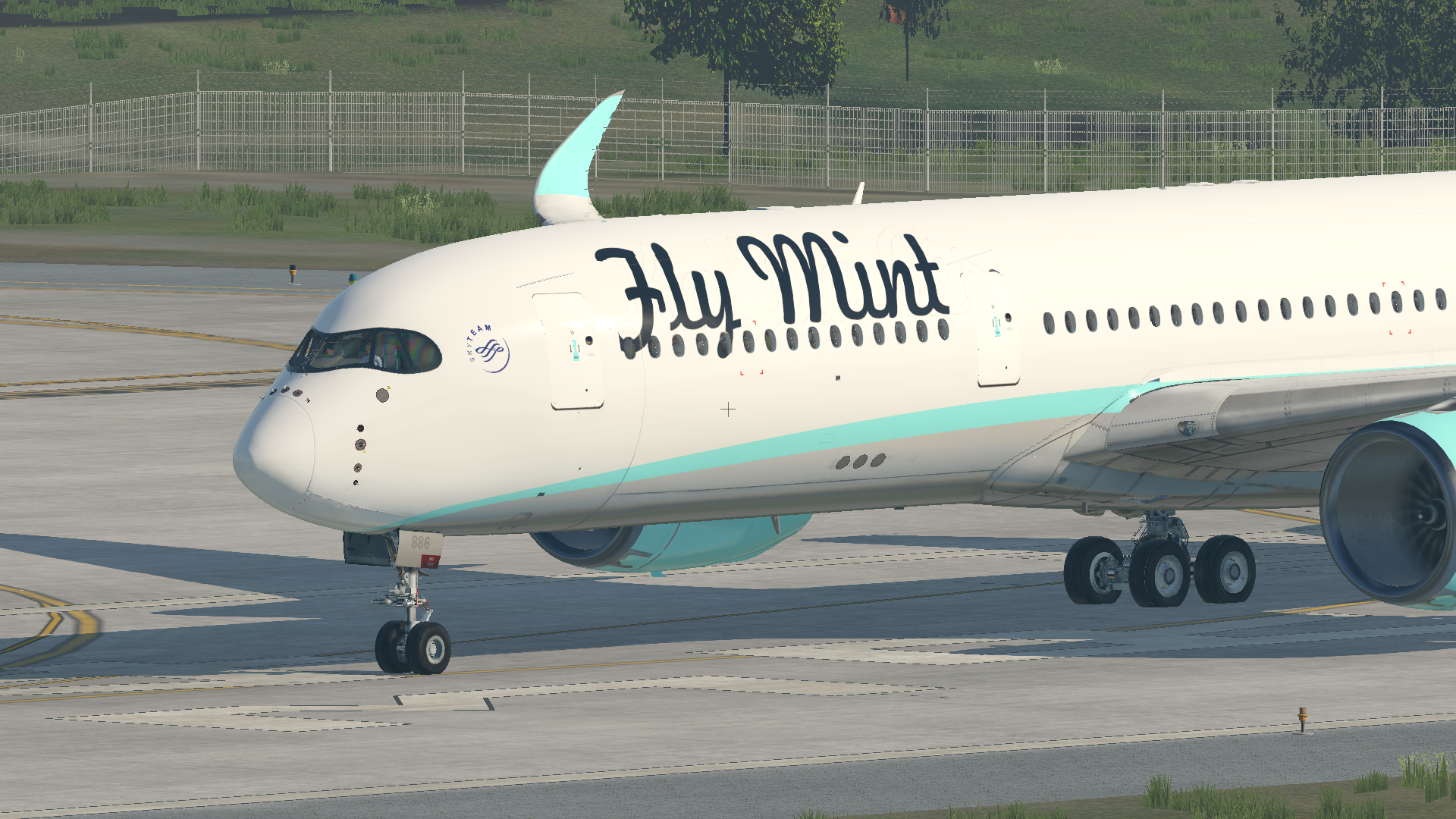 custom Fly Mint A350 livery - Aircraft Skins - Liveries - X-Plane.Org Forum