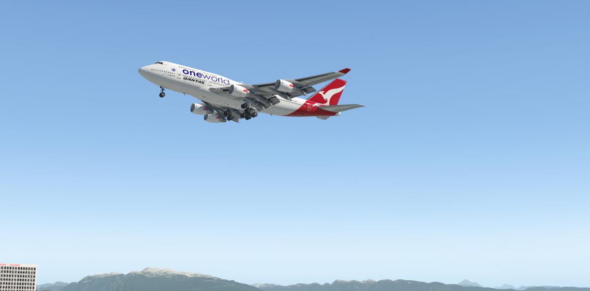 Qantas Oneworld 747-400 GE - Aircraft Skins - Liveries - X-Plane.Org Forum