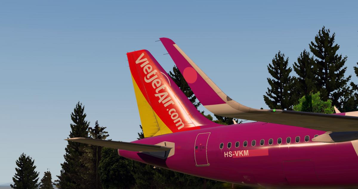 Thai VietJet Air 'ex-WOW Air' colors for ToLiss A321. - Aircraft Skins ...