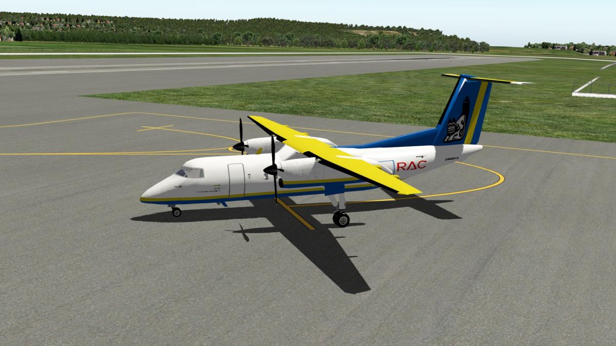 Ryukyu Air Commuter (RAC). DHC8-100. - Aircraft Skins - Liveries - X ...