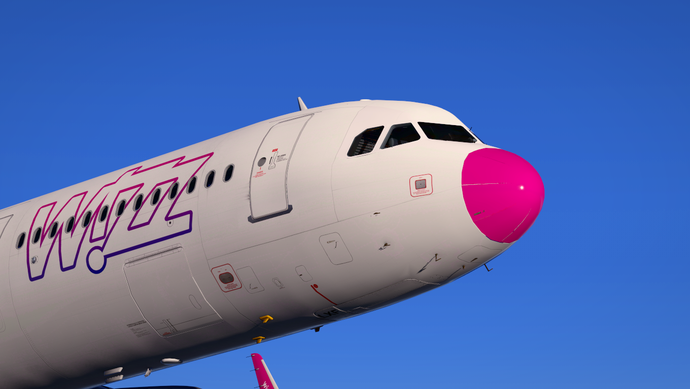 WizzAir pack (HA-LXF + HA-LXF pink nose) - Airbus A321 ToLiss ...