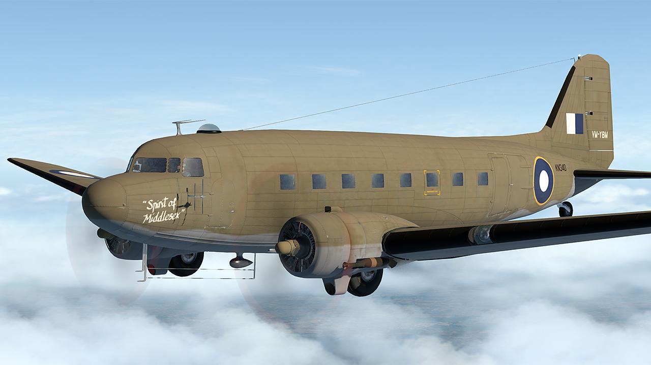 “Spirit of Middlesex” 243sqn RAF Dakota paint for the VSKYLABS C-47 ...