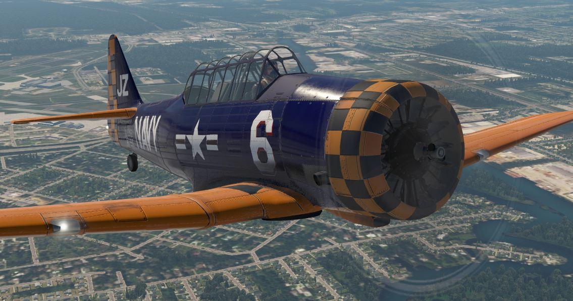 Repaint to "G-TSIX" US Navy Livery for Khamsin T6 1.0.2 - Aircraft ...