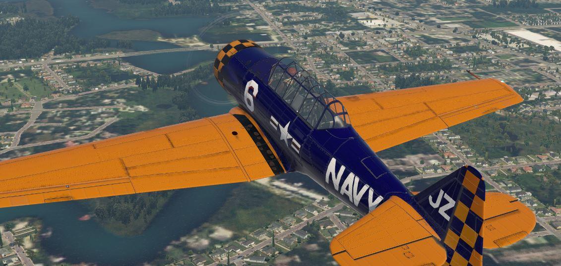 Repaint to "G-TSIX" US Navy Livery for Khamsin T6 1.0.2 - Aircraft ...
