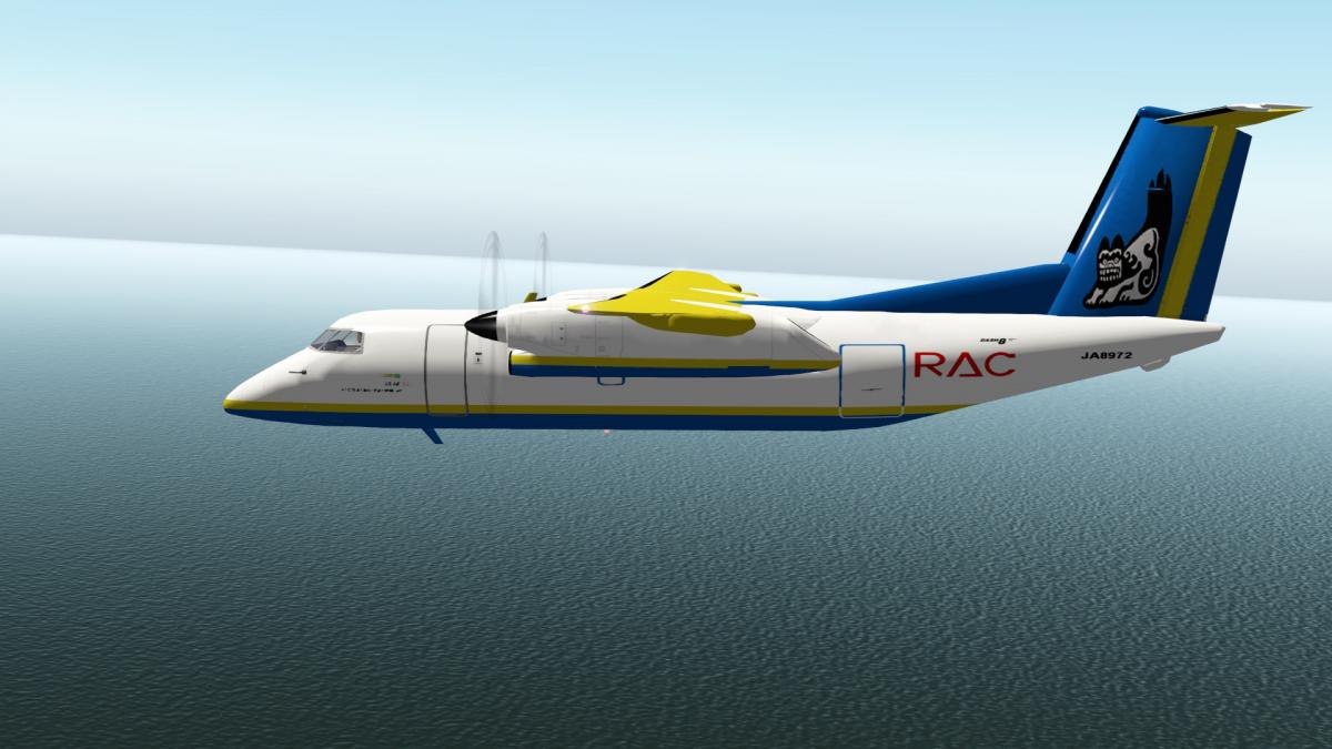 Ryukyu Air Commuter (RAC). DHC8-100. - Aircraft Skins - Liveries - X ...