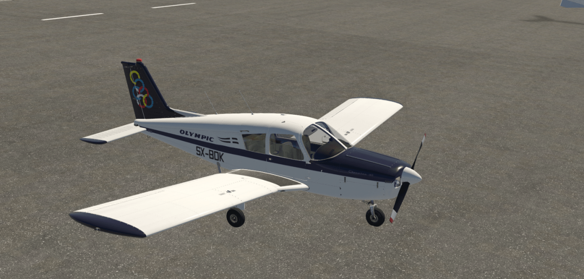 vFlyteAir Piper Cherokee 140 Olympic livery - Aircraft Skins - Liveries ...