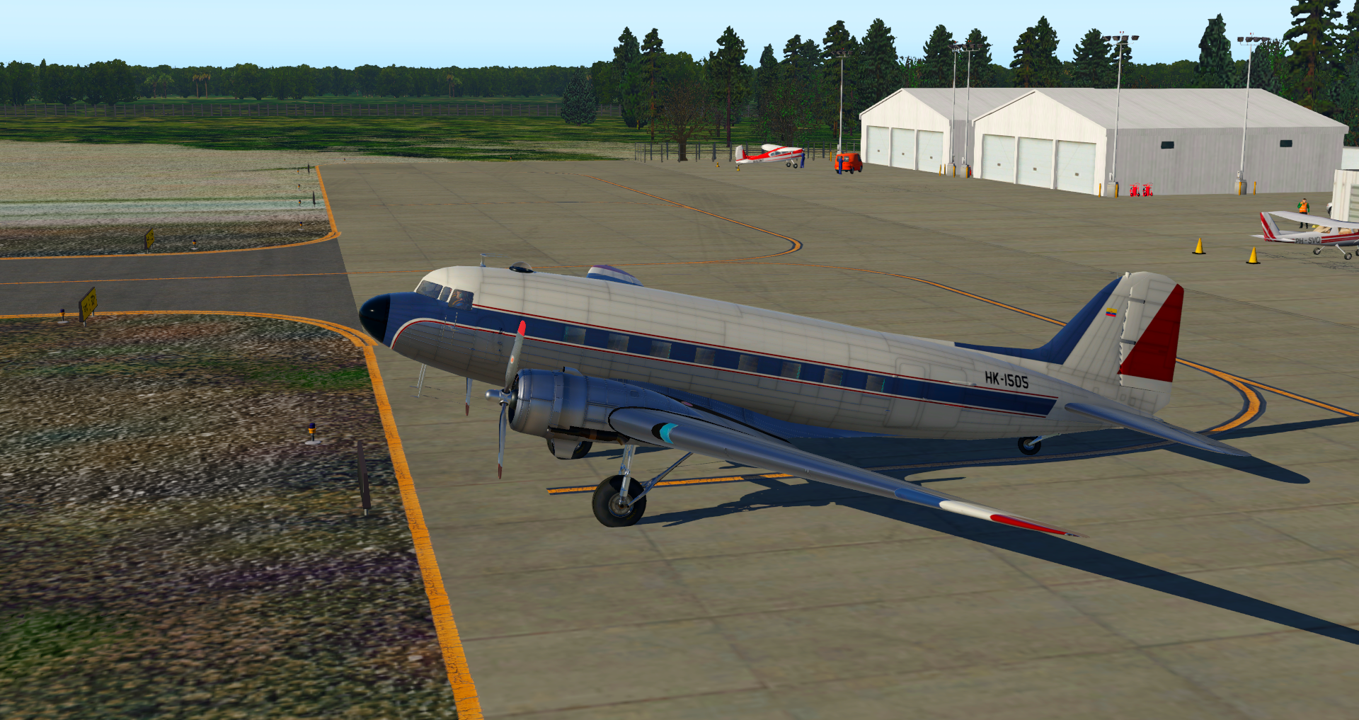 DC-3 HK-1505 "Caribbean Drugs Runner" - VSKYLABS DC-3 / C-47 - X-Plane ...