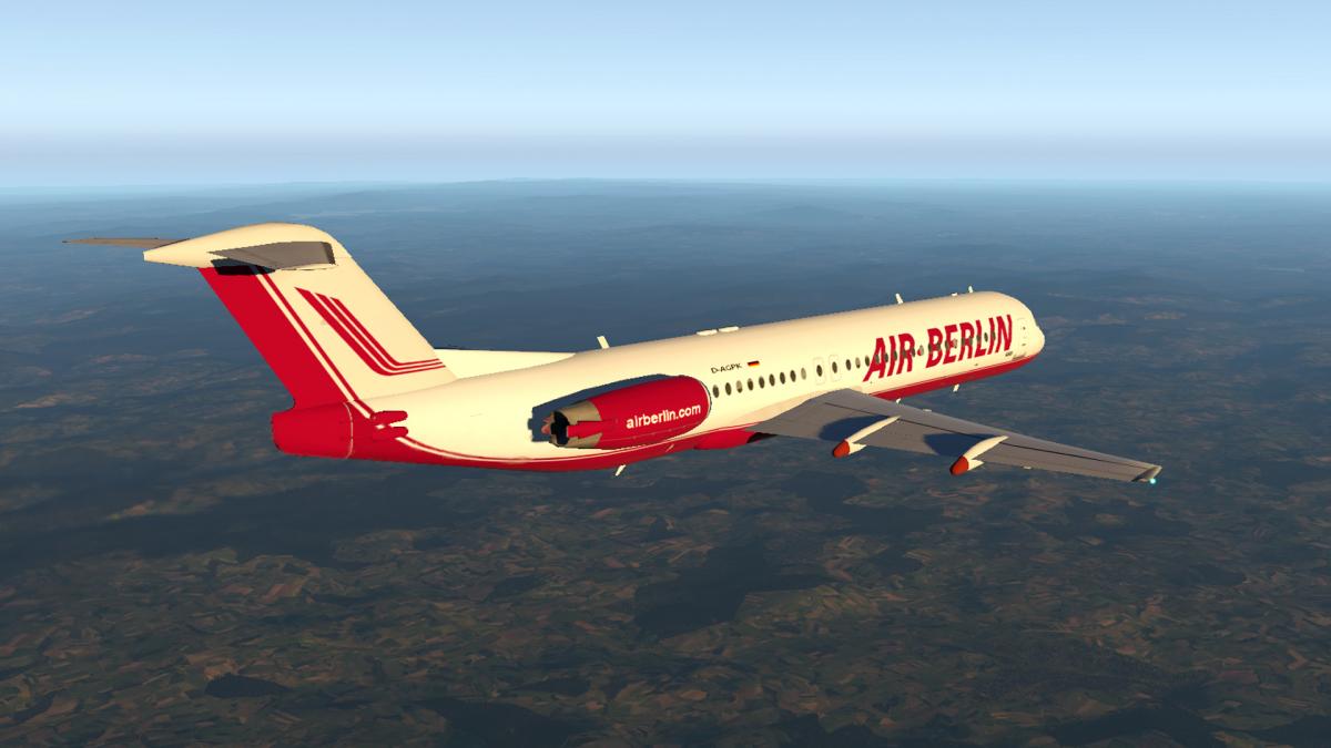 Air-Berlin livery for Fokker 100 XP11 - Aircraft Skins - Liveries - X ...