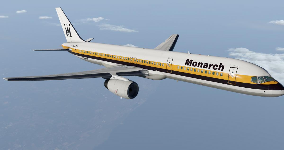 Flight Factor B757-200 in Monarch Airlines 1990's Livery - Aircraft ...