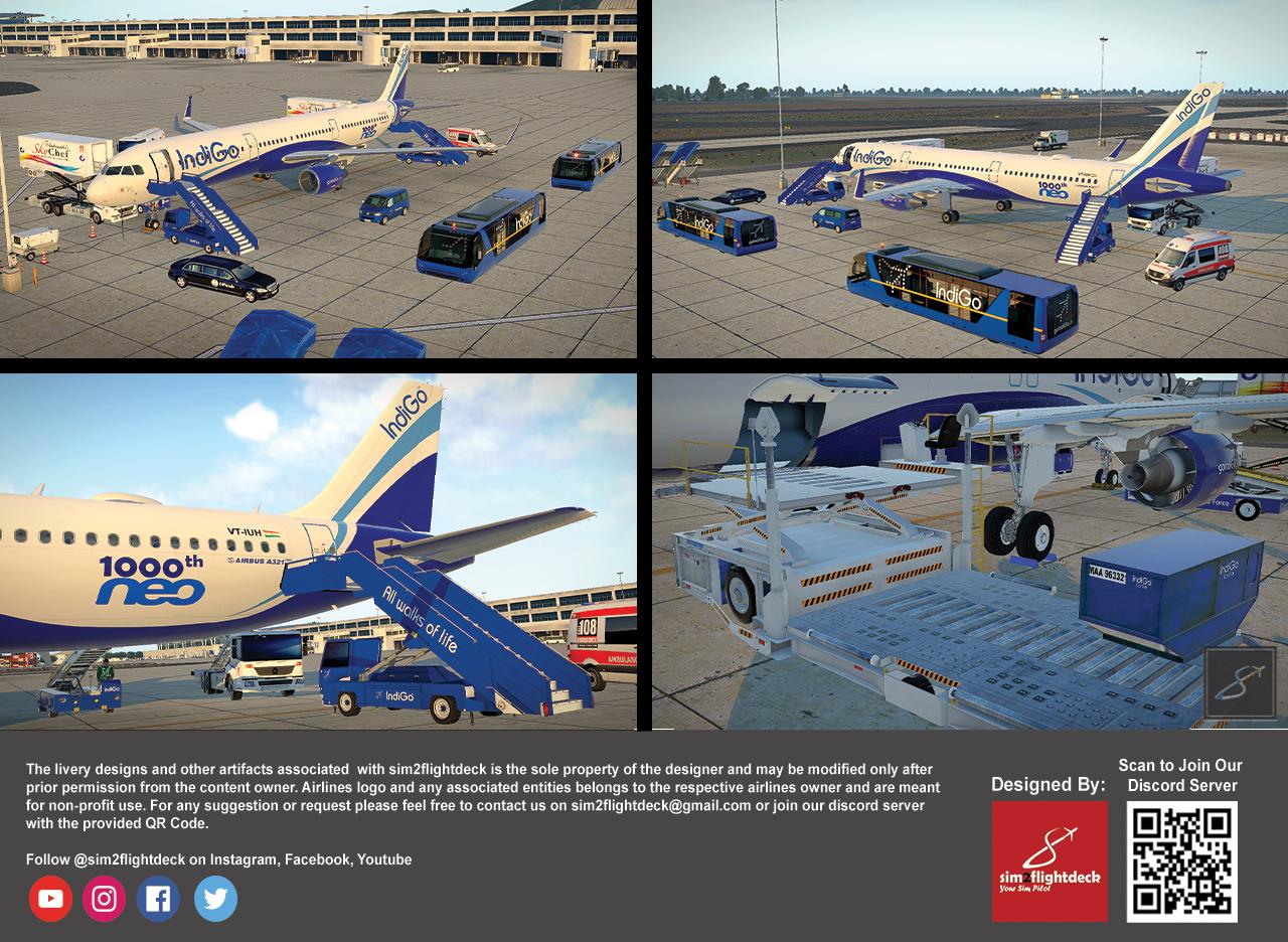 IndiGo ground handling livery for JAR Design ground handling by ...