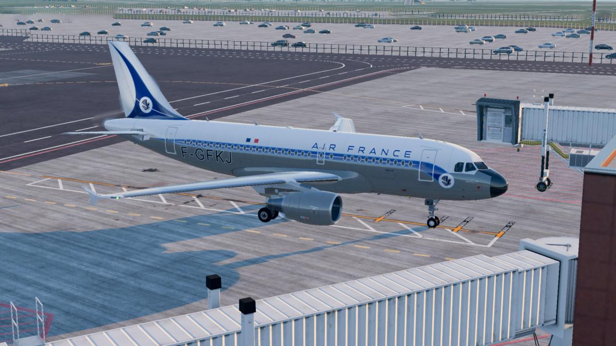 Air France Retro Livery F-GFKJ [Toliss A319] - Aircraft Skins ...