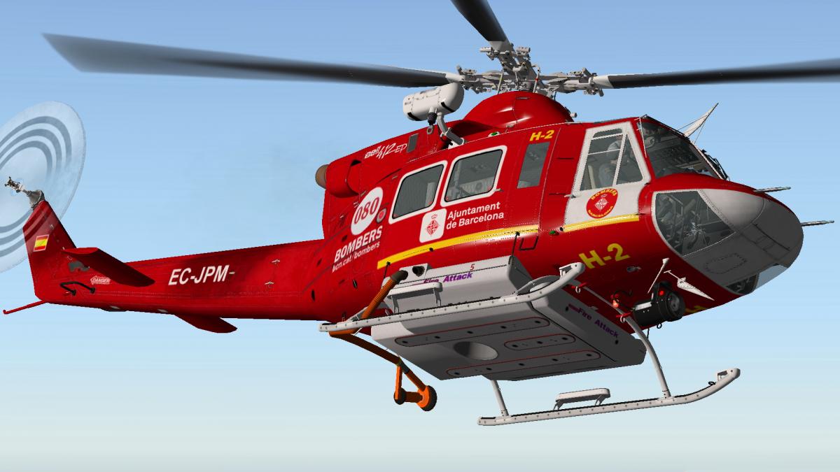 Bell 412 Bombers de Barcelona livery (fictional) - Aircraft Skins ...