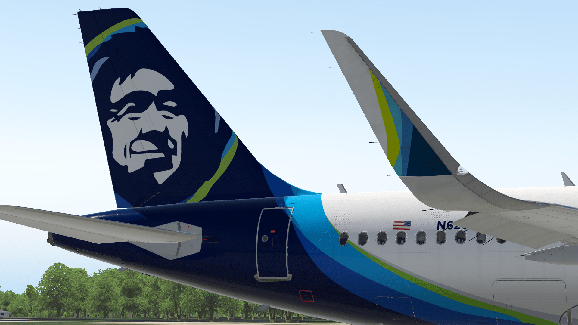 FF A320U | Alaska Airlines A320 NEO livery - Aircraft Skins - Liveries ...