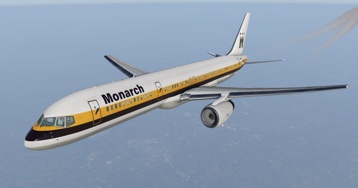 Flight Factor B757-200 in Monarch Airlines 1990's Livery - Aircraft ...
