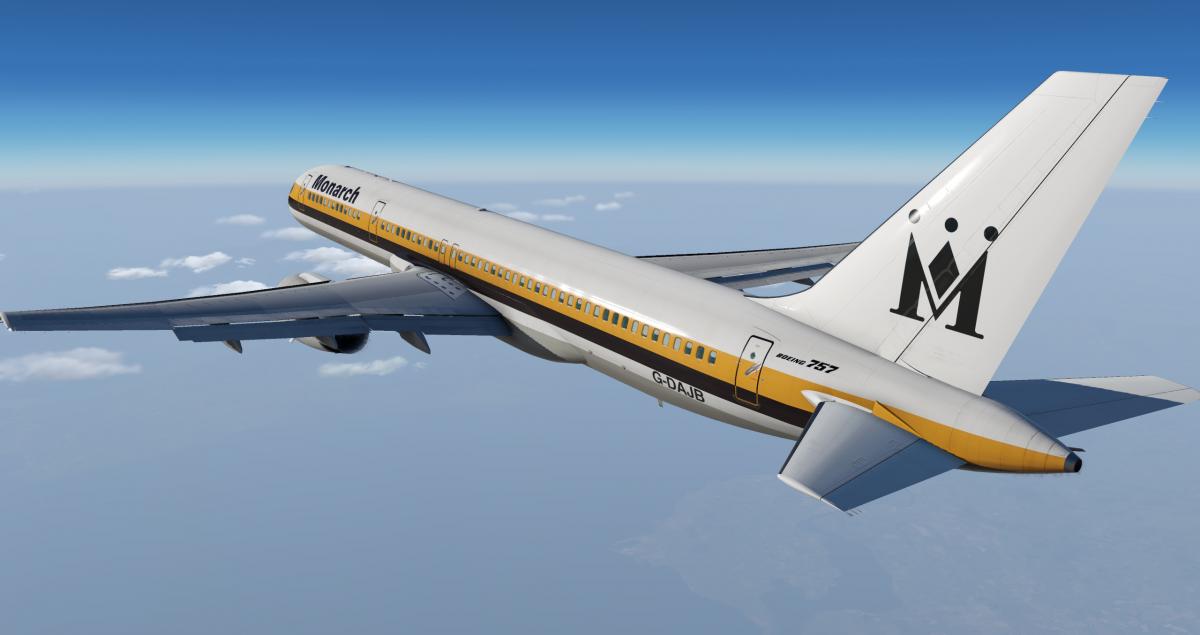 Flight Factor B757-200 in Monarch Airlines 1990's Livery - Aircraft ...