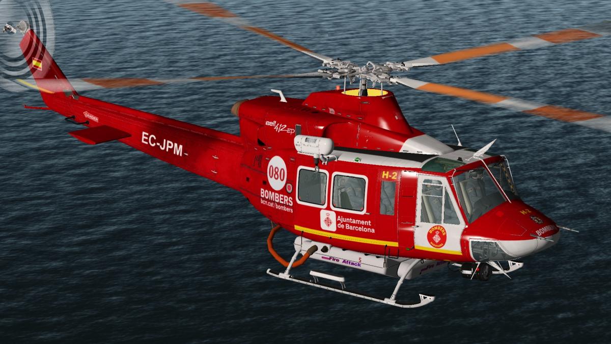 Bell 412 Bombers de Barcelona livery (fictional) - Aircraft Skins ...
