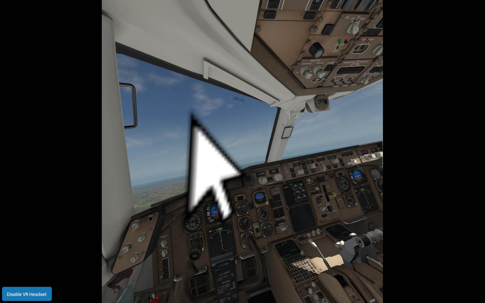 Invisible window in front of left eye in VR[SELF-SOLVED] - Boeing 757 ...