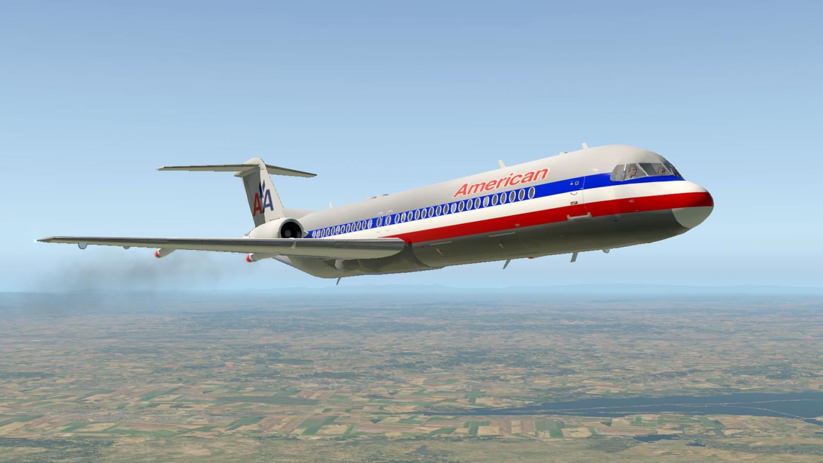 American livery for Fokker 100 XP11 - Aircraft Skins - Liveries - X ...