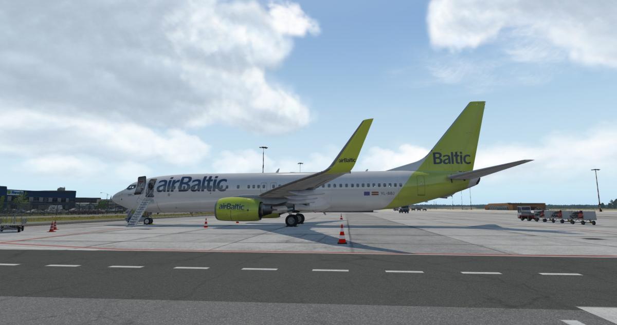 NEW airBaltic Zibo 738 (YL-BBJ) - Aircraft Skins - Liveries - X-Plane ...