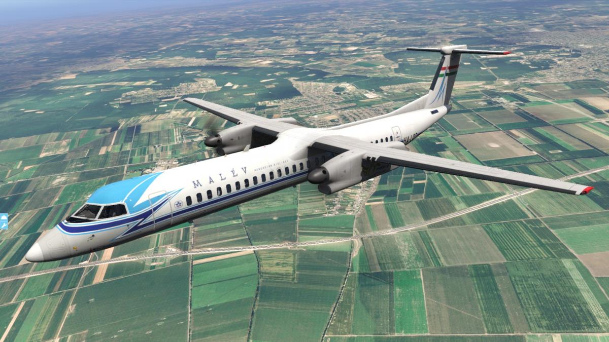 FJS Q400 - Malev Retro livery - Aircraft Skins - Liveries - X-Plane.Org ...