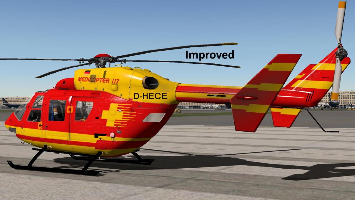 BK 117 D-HECE "Medicopter 117" improved livery - Aircraft Skins ...