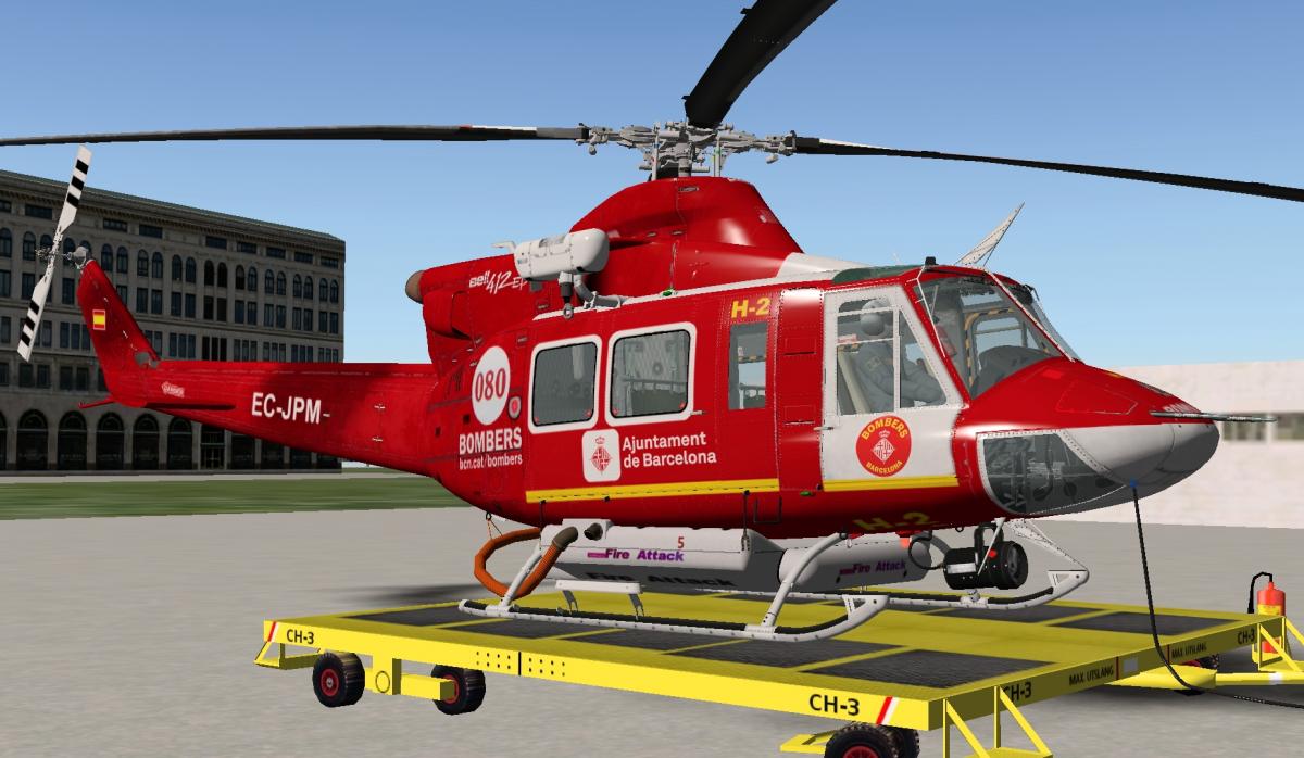Bell 412 Bombers de Barcelona livery (fictional) - Aircraft Skins ...