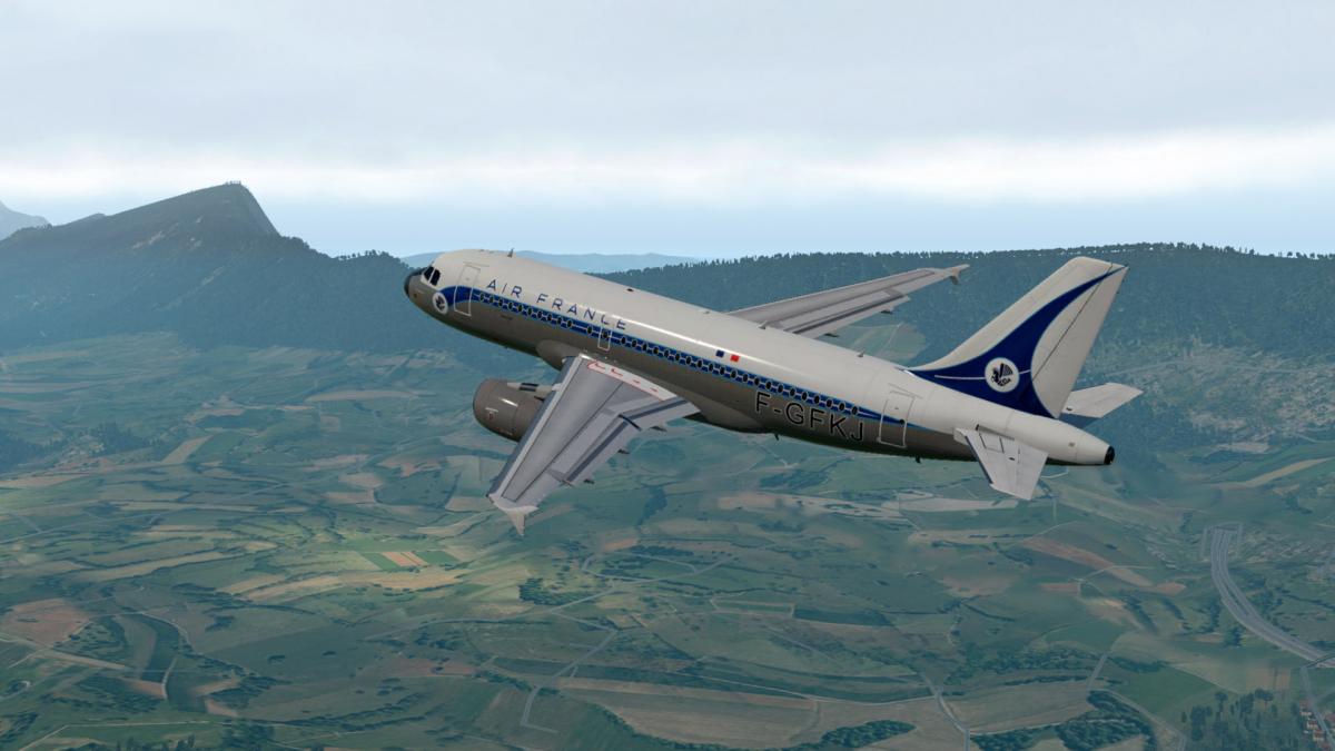 Air France Retro Livery F-GFKJ [Toliss A319] - Aircraft Skins ...