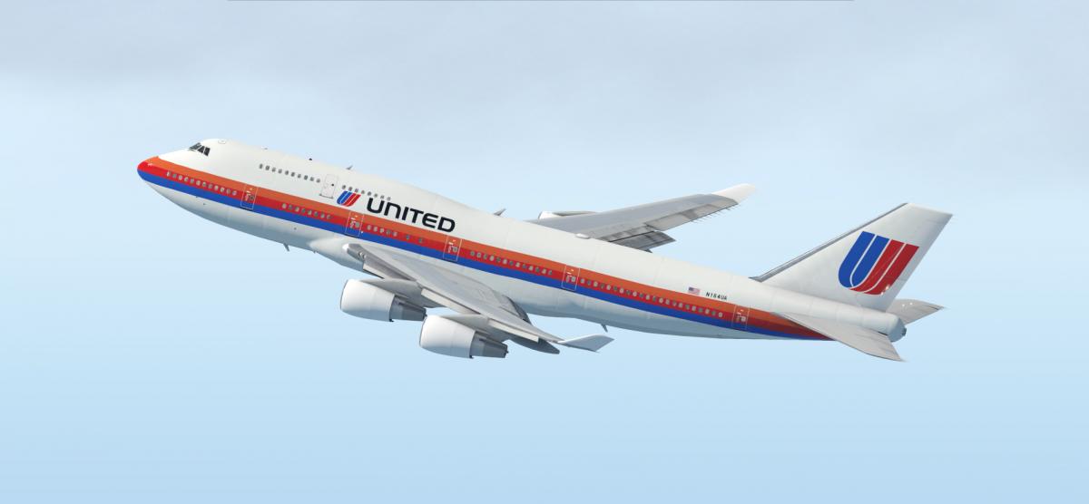 United 'Rainbow' 747-400 PW 4062 - Aircraft Skins - Liveries - X-Plane ...