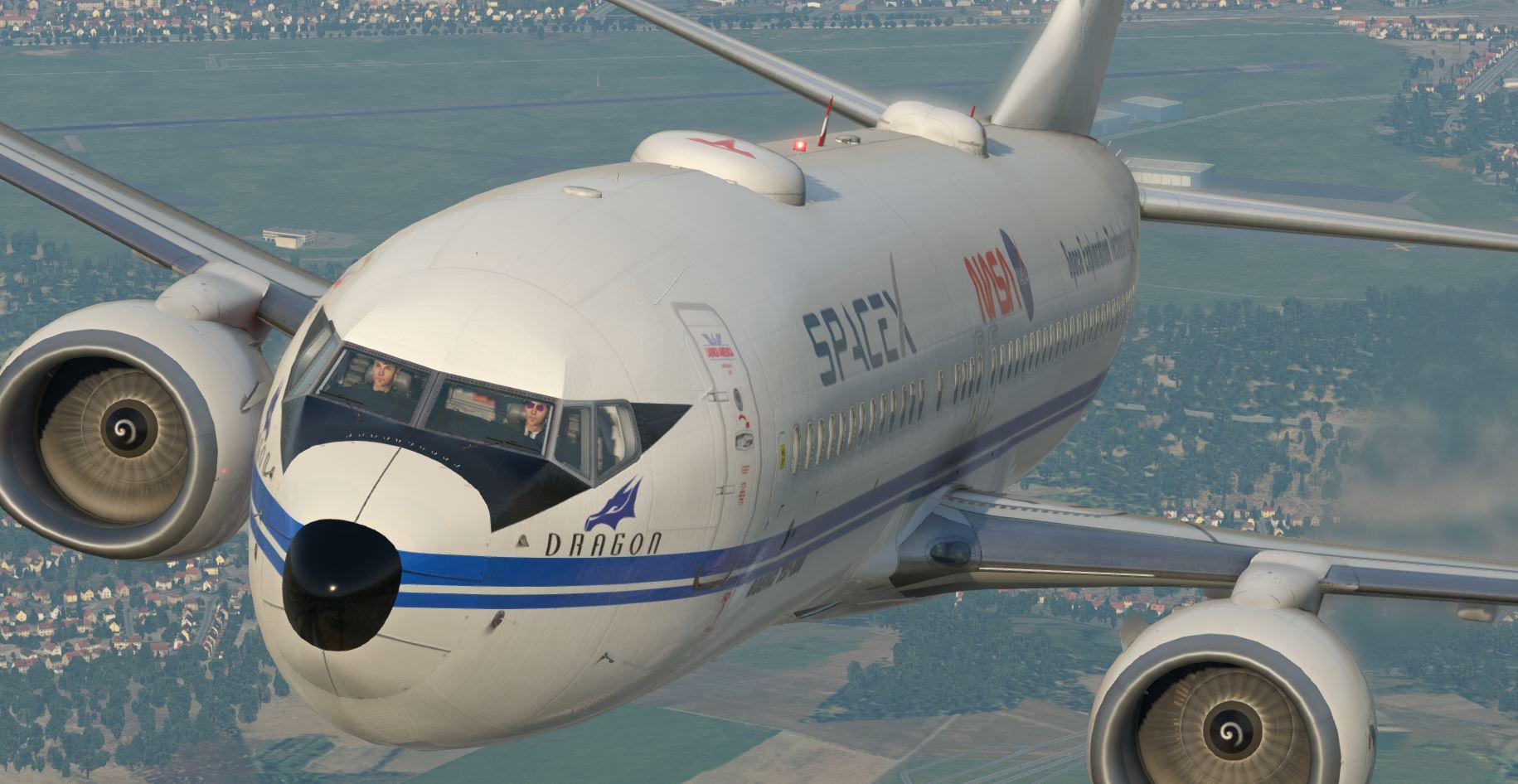 Zibo B737-800 NASA SpaceX Cargo - Aircraft Skins - Liveries - X-Plane ...
