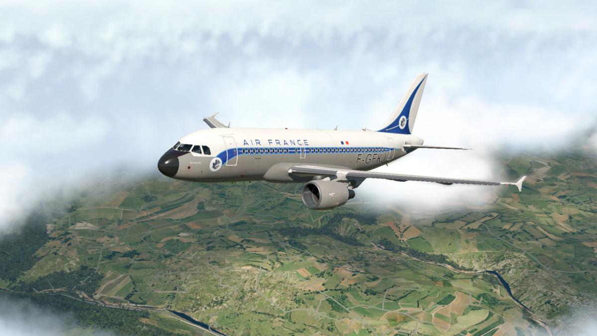 Air France Retro Livery F-GFKJ [Toliss A319] - Aircraft Skins ...