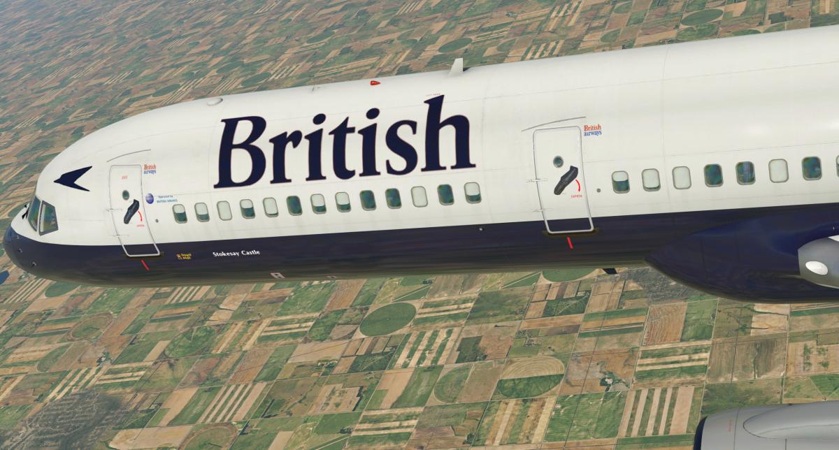 Flight Factor B757-200 in British Airways 2010 Retro 'Negus' Livery ...
