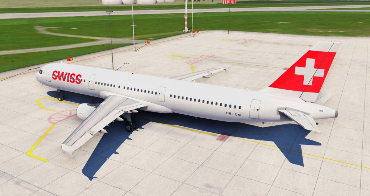 Swiss CFM Wingtip Livery Pack | ToLiss A321 - Aircraft Skins - Liveries ...