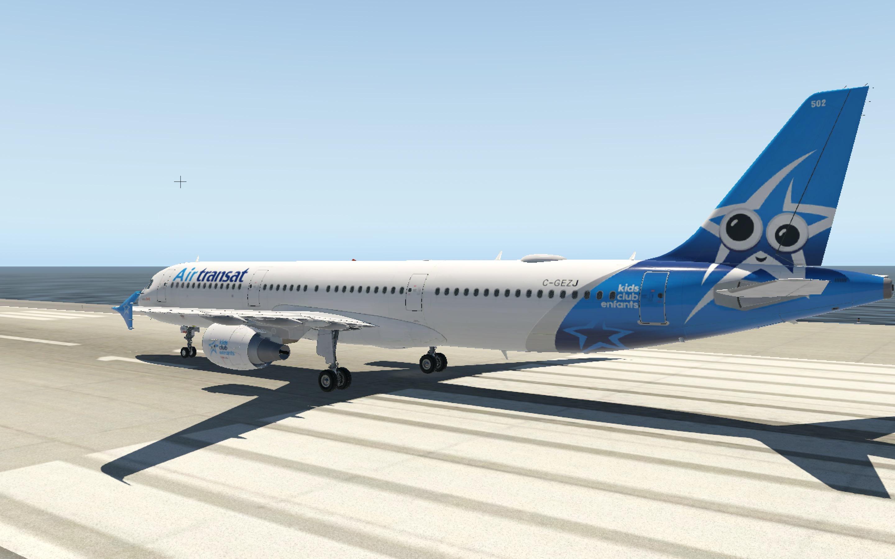 Air Transat A321-200 Kids Club C-GEZJ - Aircraft Skins - Liveries - X ...