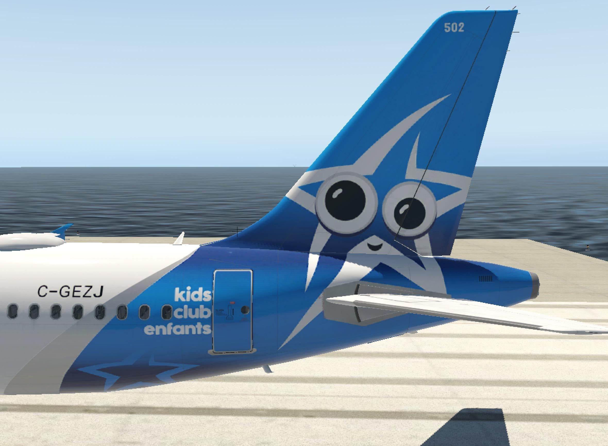Air Transat A321-200 Kids Club C-GEZJ - Aircraft Skins - Liveries - X ...