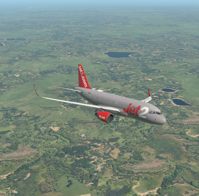 Jet2 Simple (Fictional) Livery for ToLiss A319 - Aircraft Skins ...