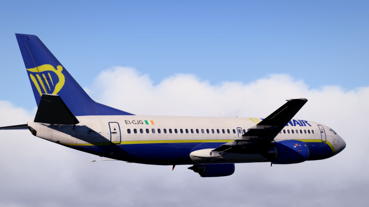 Old RyanAir livery EI-CJG v1.0 for B733 IXEG - Aircraft Skins ...